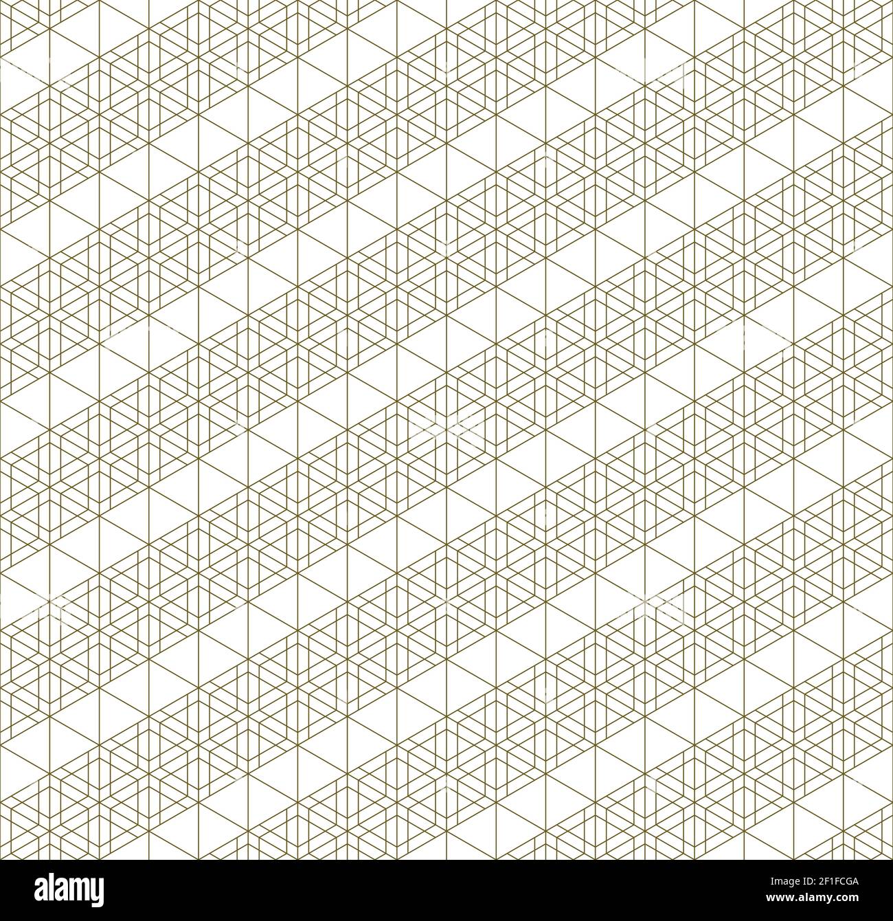 Japanese seamless Kumiko pattern in golden with .Thin lines Stock ...