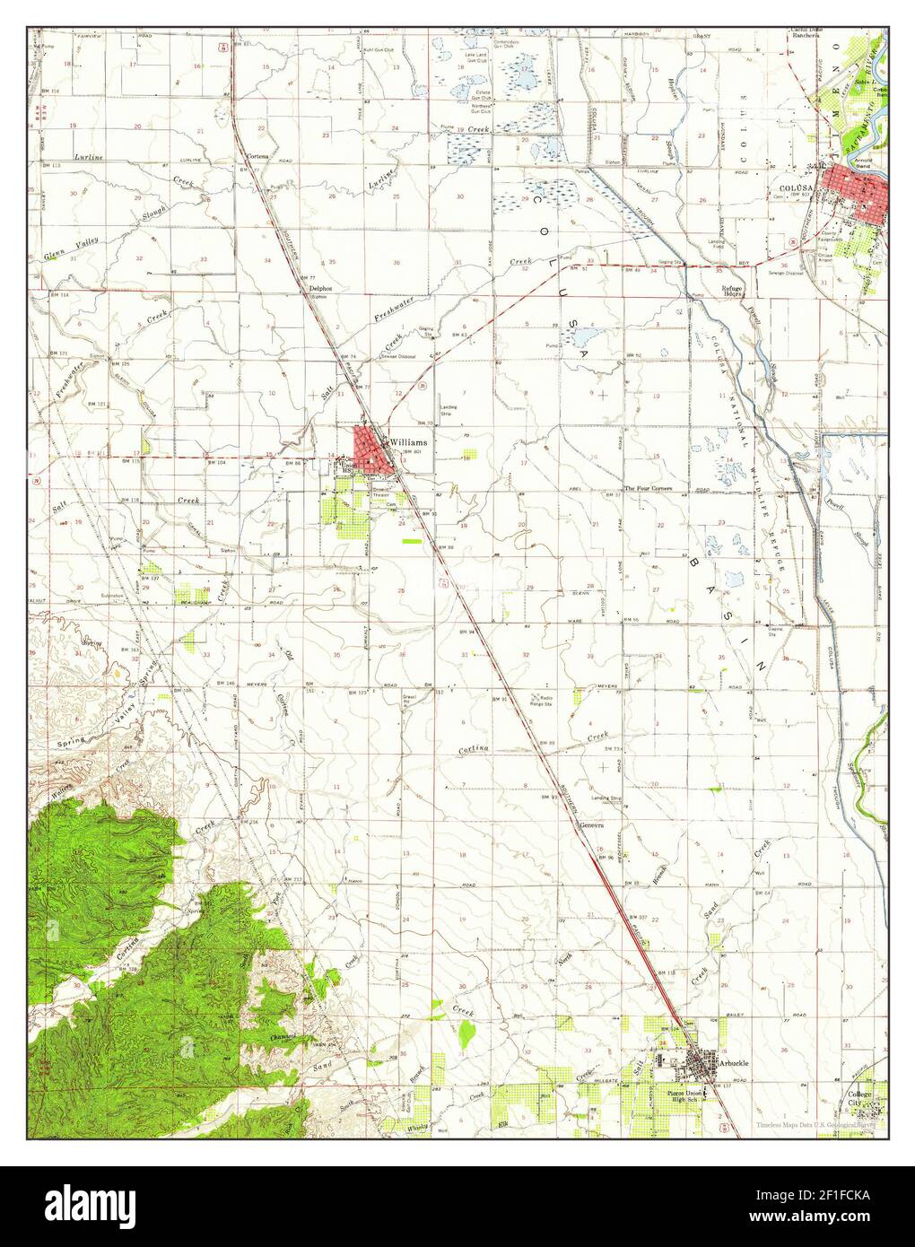 Colusa county map hi-res stock photography and images - Alamy