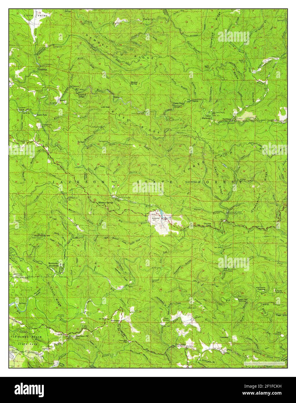 Comptche, California, map 1960, 1:62500, United States of America by ...