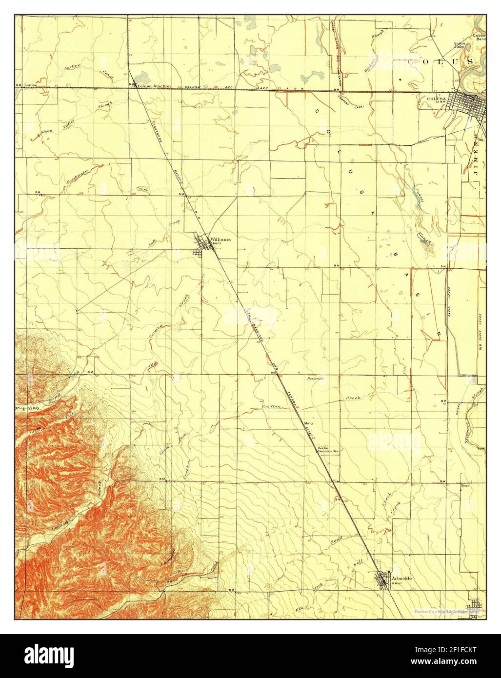 Colusa county map hi-res stock photography and images - Alamy