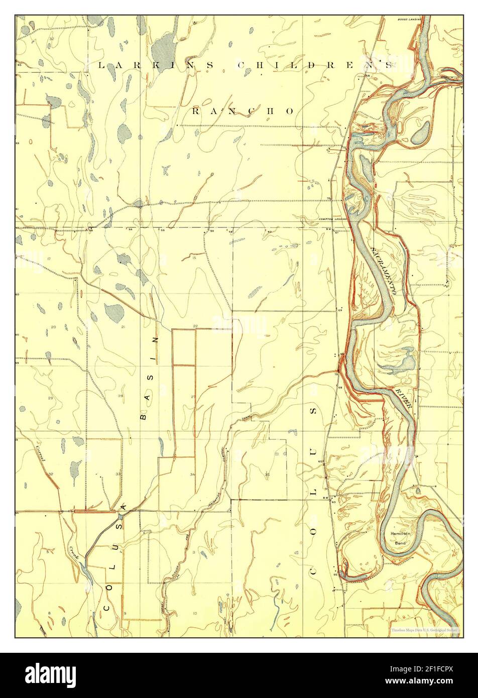 Compton Landing, California, map 1917, 1:31680, United States of ...