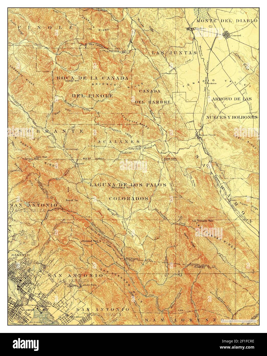 Concord, California, map 1897, 1:62500, United States of America by ...