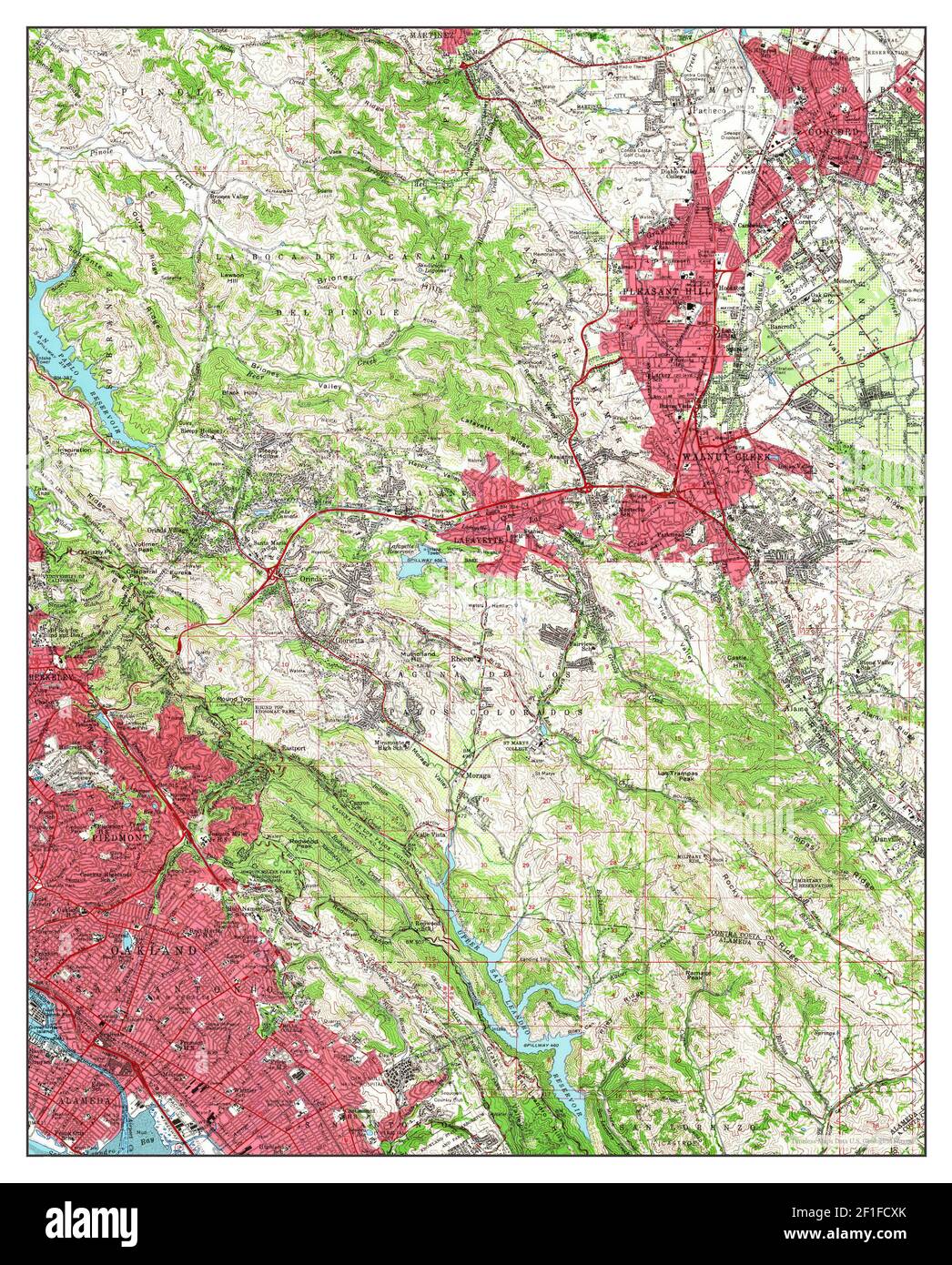 Vintage map of concord Cut Out Stock Images & Pictures - Alamy
