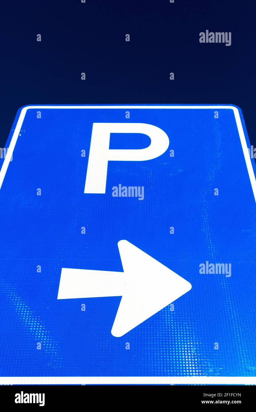 The warning signal of parking Stock Photo - Alamy