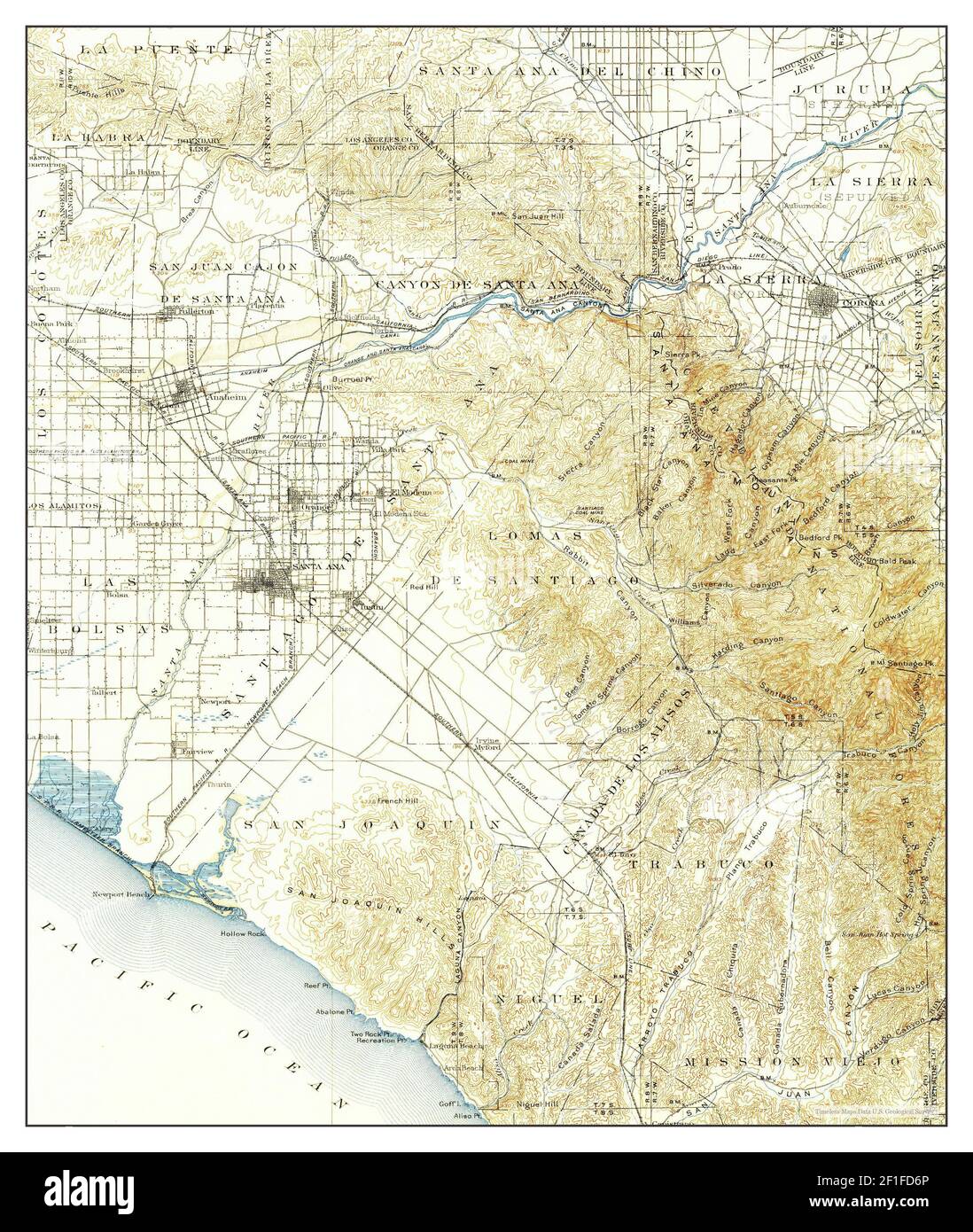 Corona, California, map 1902, 1:125000, United States of America by ...