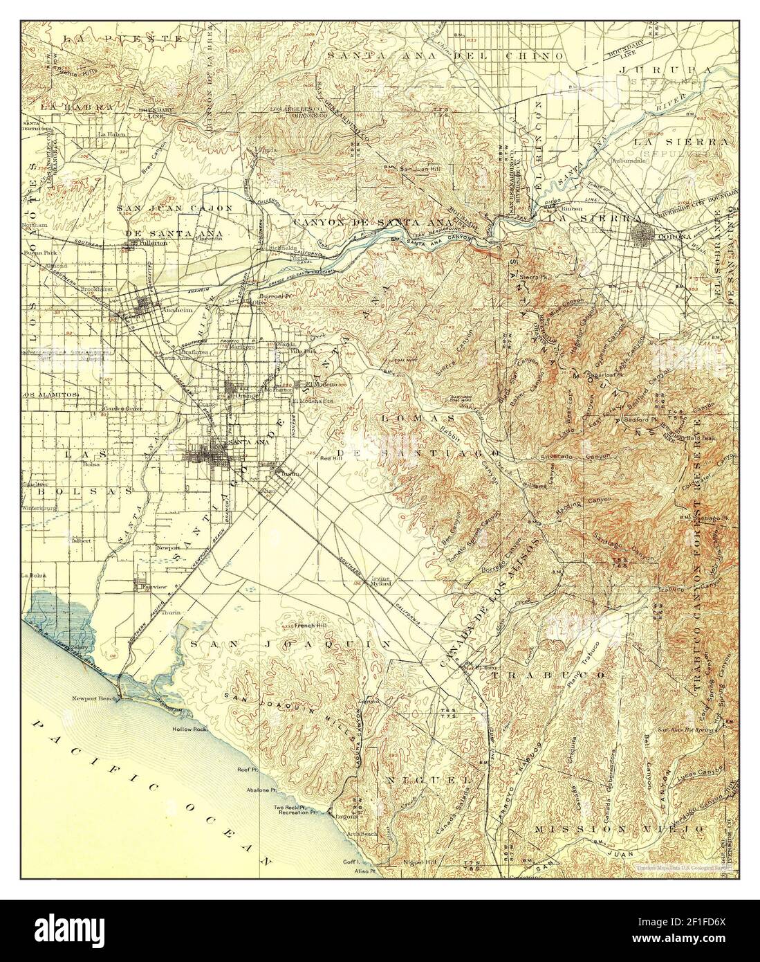Corona california map hi-res stock photography and images - Alamy