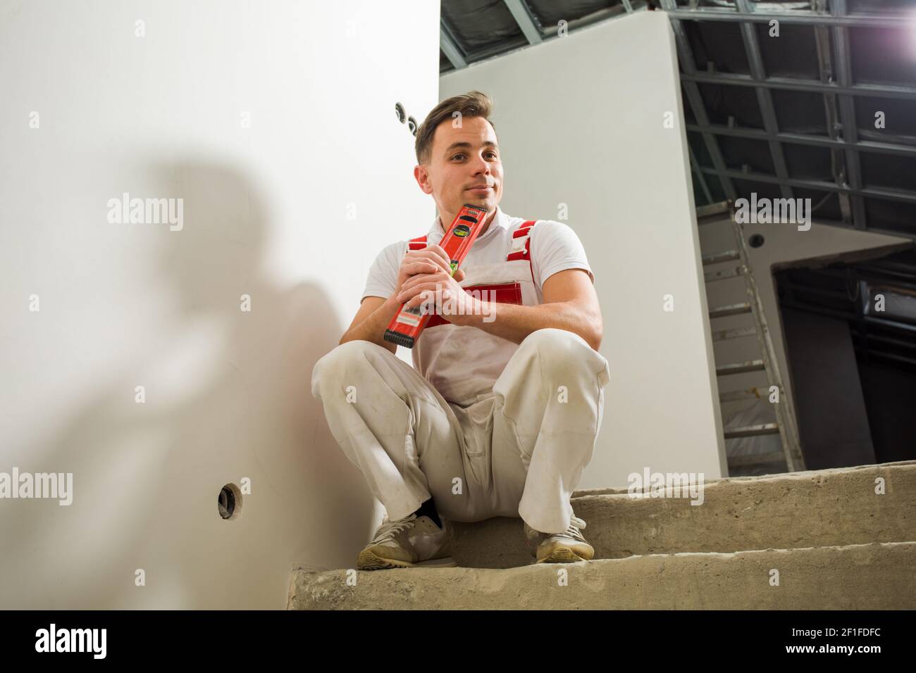 Safety at work stairs hi-res stock photography and images - Alamy