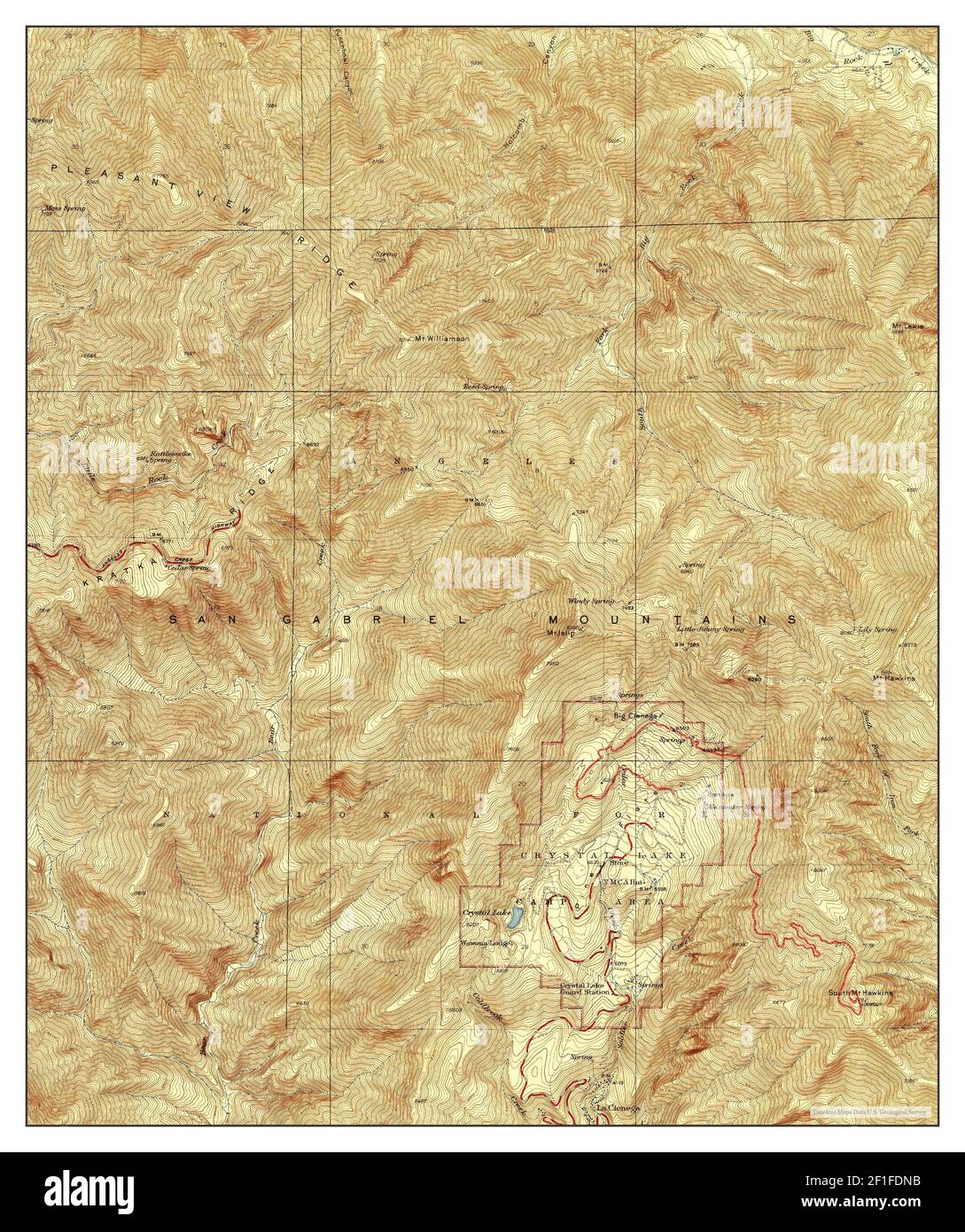 Map of lake crystal Cut Out Stock Images & Pictures - Alamy