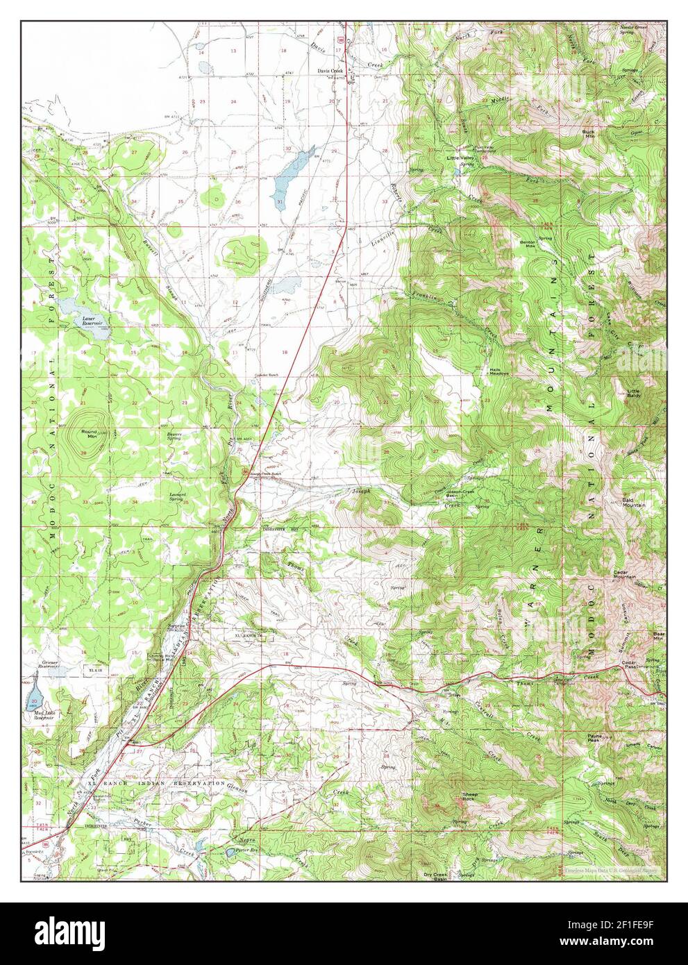 Map Of Davis Creek High Resolution Stock Photography and Images - Alamy