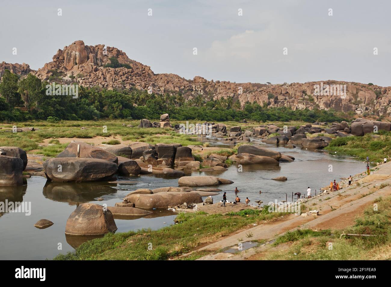 Tungabhadra River in Hampi, Karnataka, India Stock Photo - Alamy