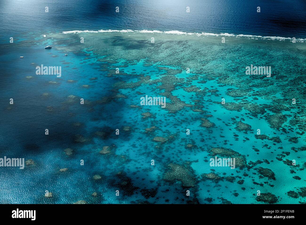 The great reef from the high Stock Photo - Alamy