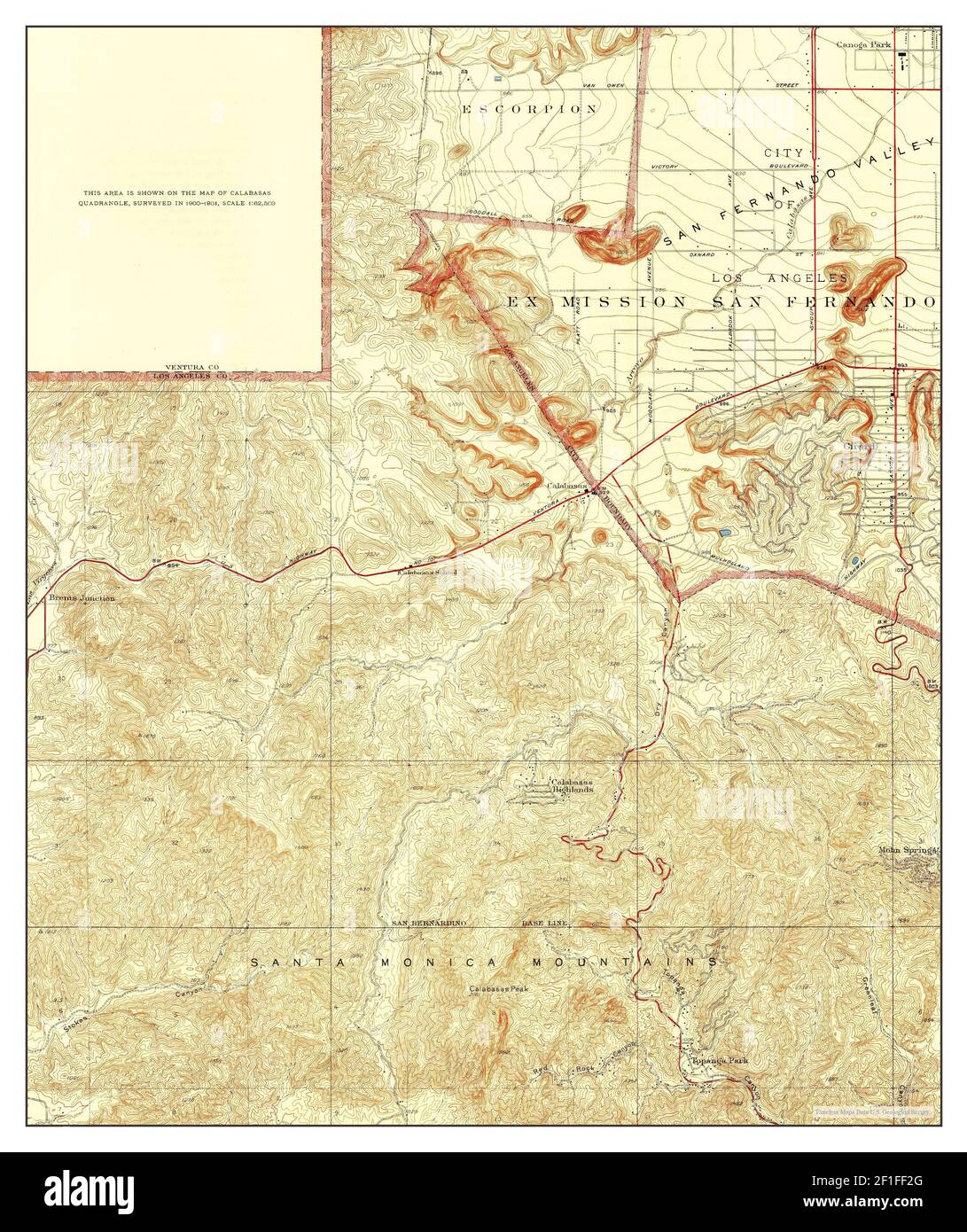 Dry Canyon, California, map 1932, 1:24000, United States of America by ...