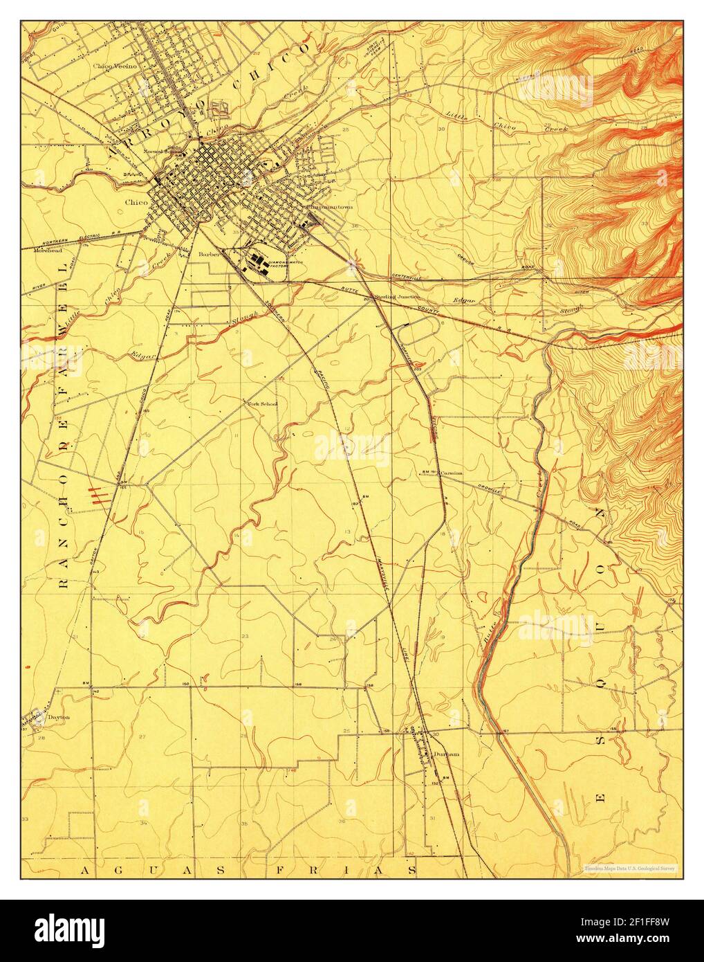 Durham, California, map 1912, 1:31680, United States of America by ...