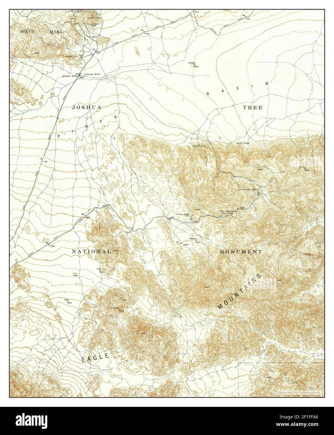 Eagle Tank, California, map 1940, 1:62500, United States of America by ...