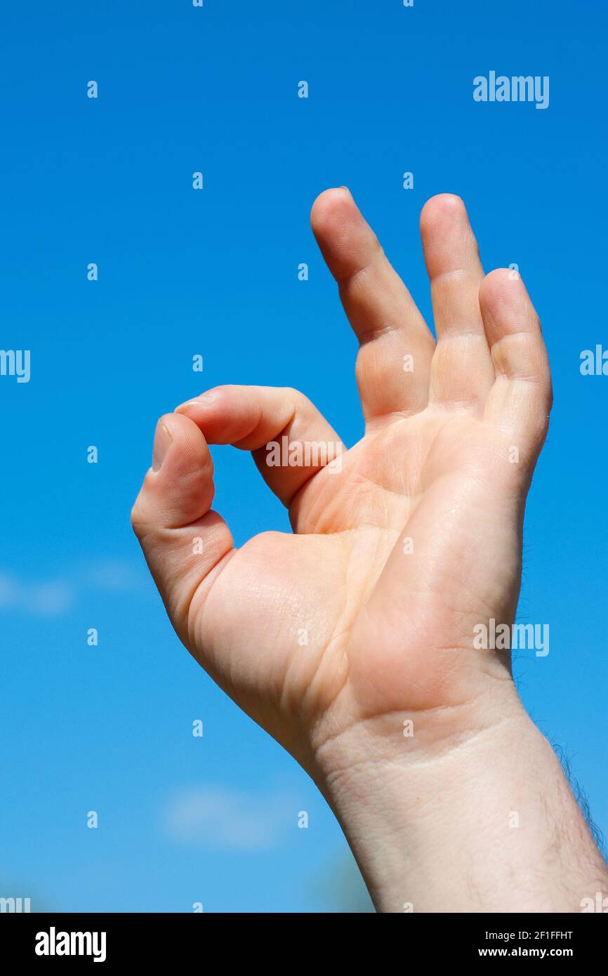 Against right finger hi-res stock photography and images - Alamy