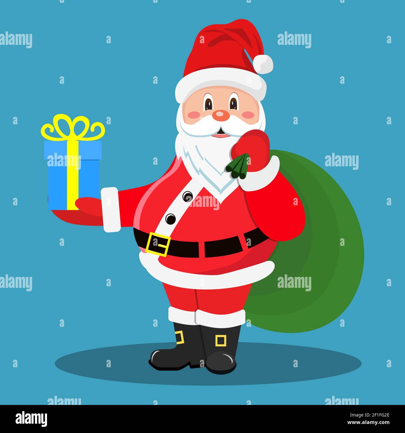 Cartoon Santa Claus Stock Vector Image & Art - Alamy