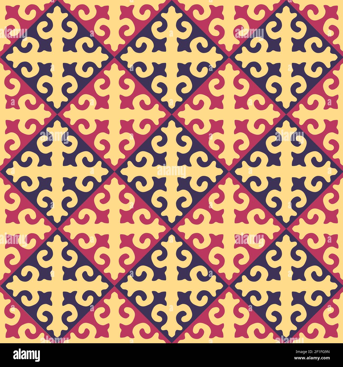 Kazakh pattern Stock Vector Images - Alamy