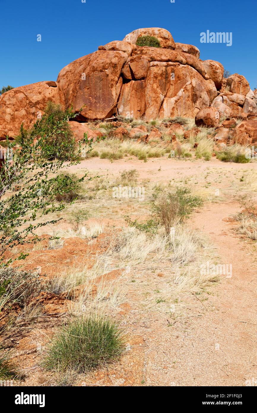 In australia the rocks of devil marble Stock Photo - Alamy