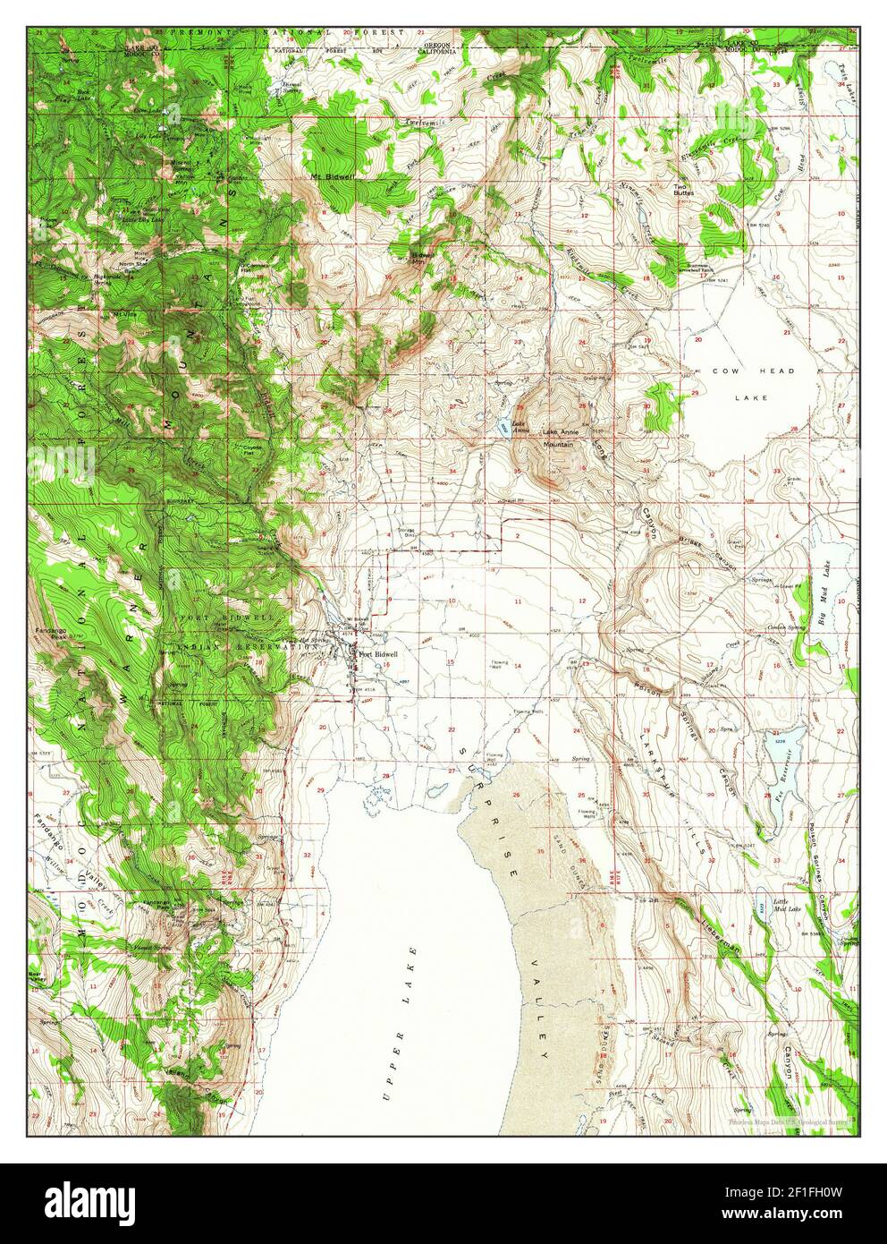 Map of bidwell Cut Out Stock Images & Pictures - Alamy