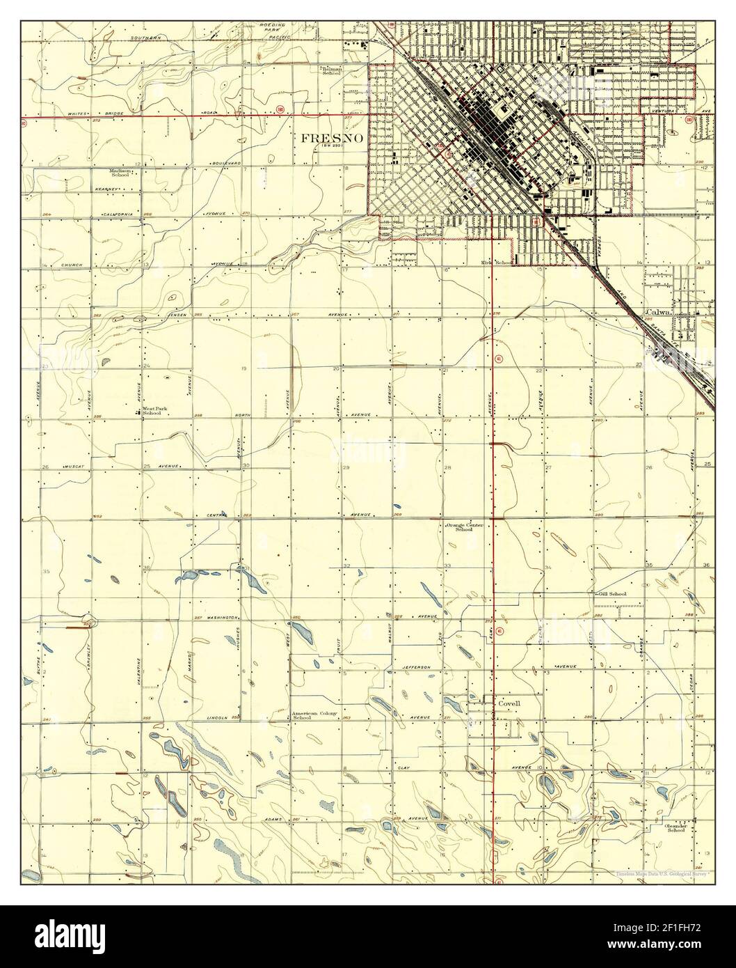 fresno county map