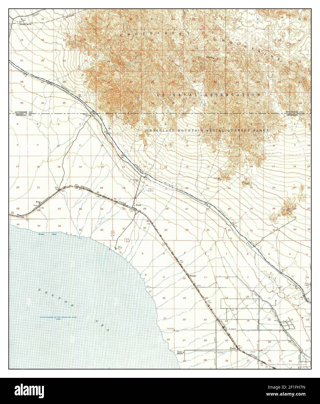 Frink, California, map 1940, 1:62500, United States of America by ...