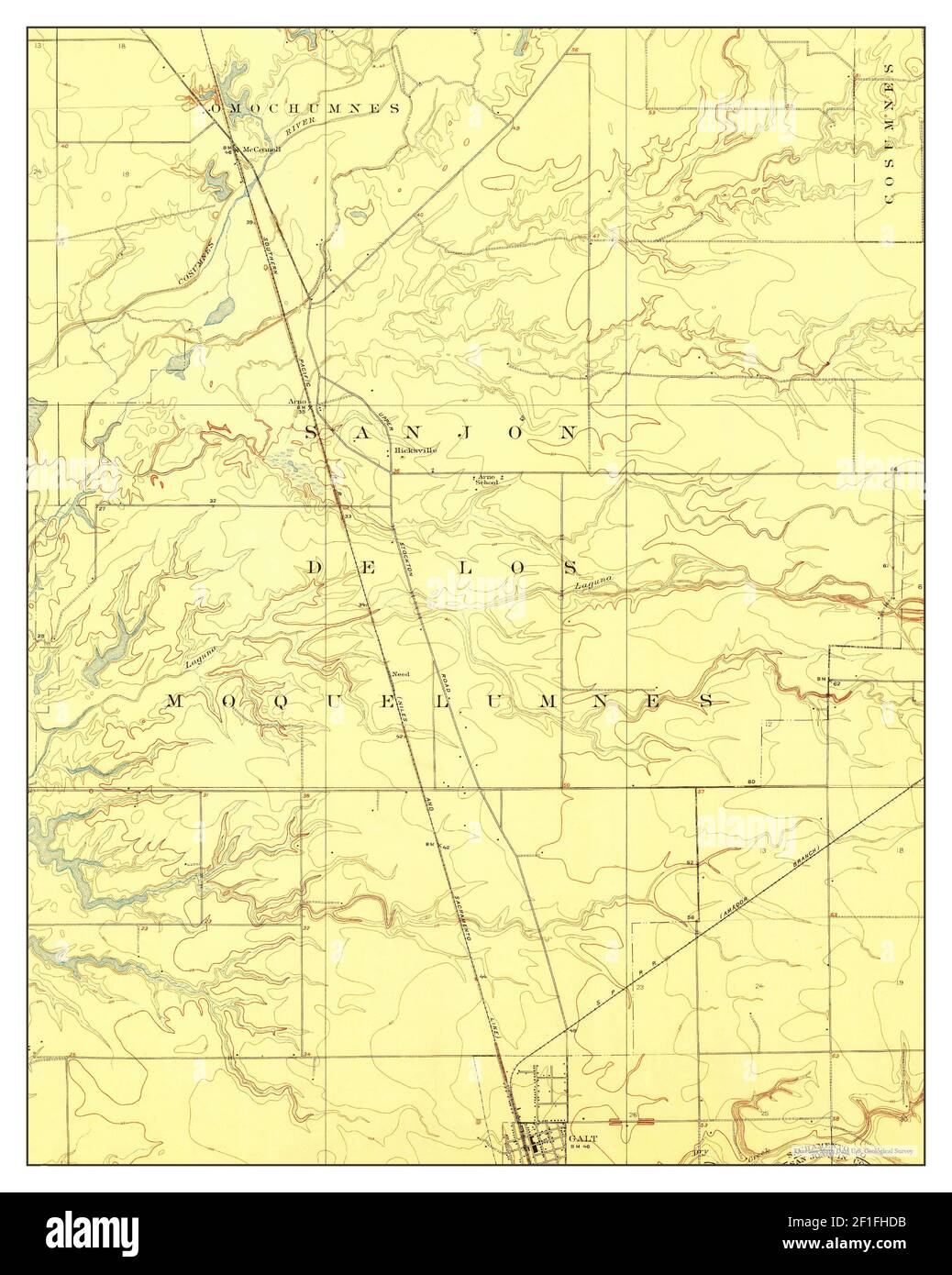 Galt, California, map 1910, 1:31680, United States of America by ...