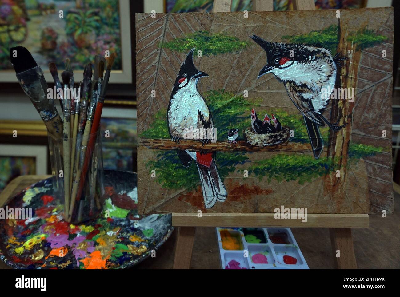 Abstract Birds Painting High Resolution Stock Photography and Images ...
