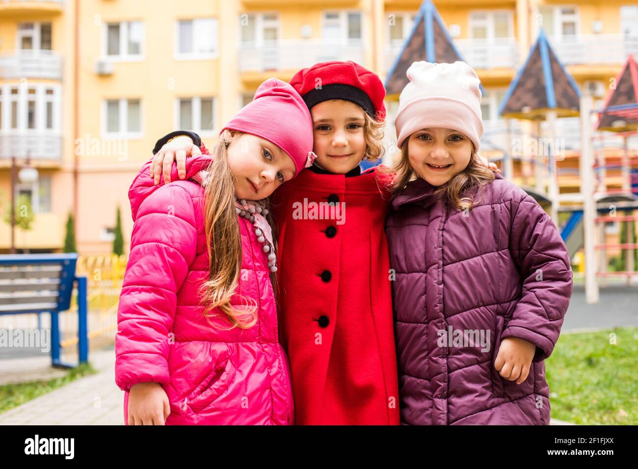 Friendship among girls in very early age Stock Photo - Alamy