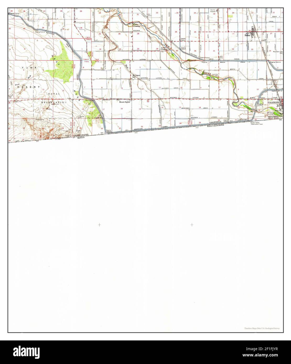 Heber, California, map 1957, 1:62500, United States of America by ...