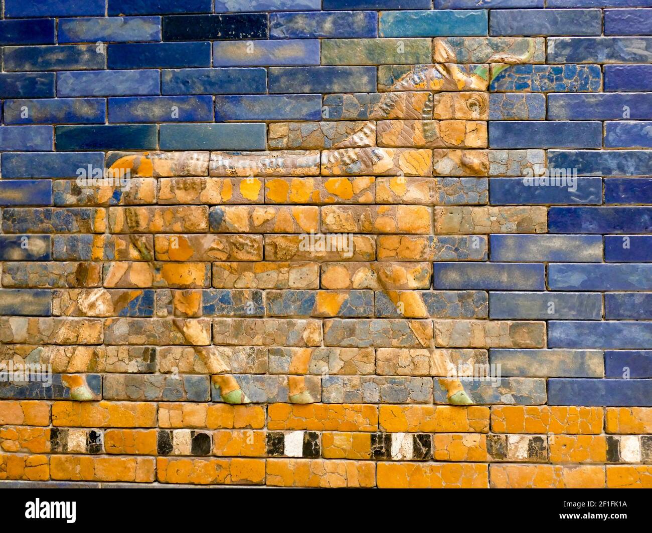 Enamelled bricks of the great processional avenue of ancient Babylon ...