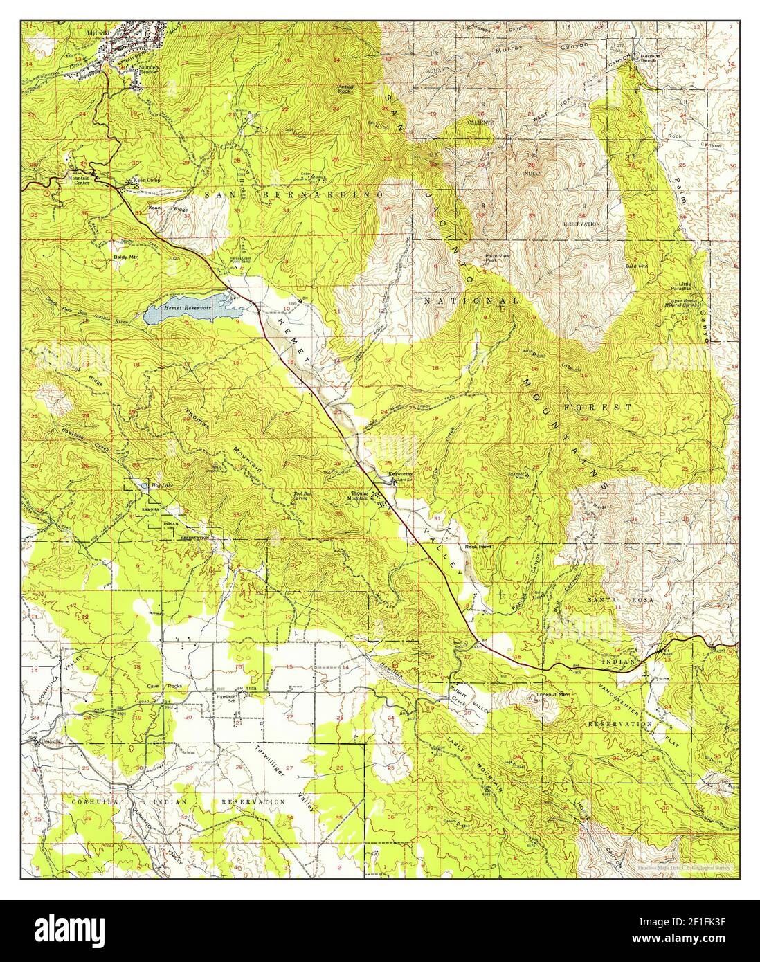 Map of hemet california hi-res stock photography and images - Alamy