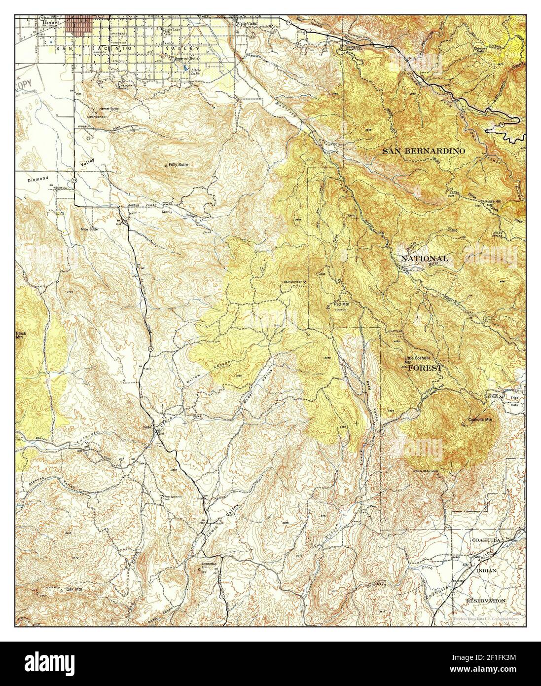 Map Of Hemet California High Resolution Stock Photography and Images ...