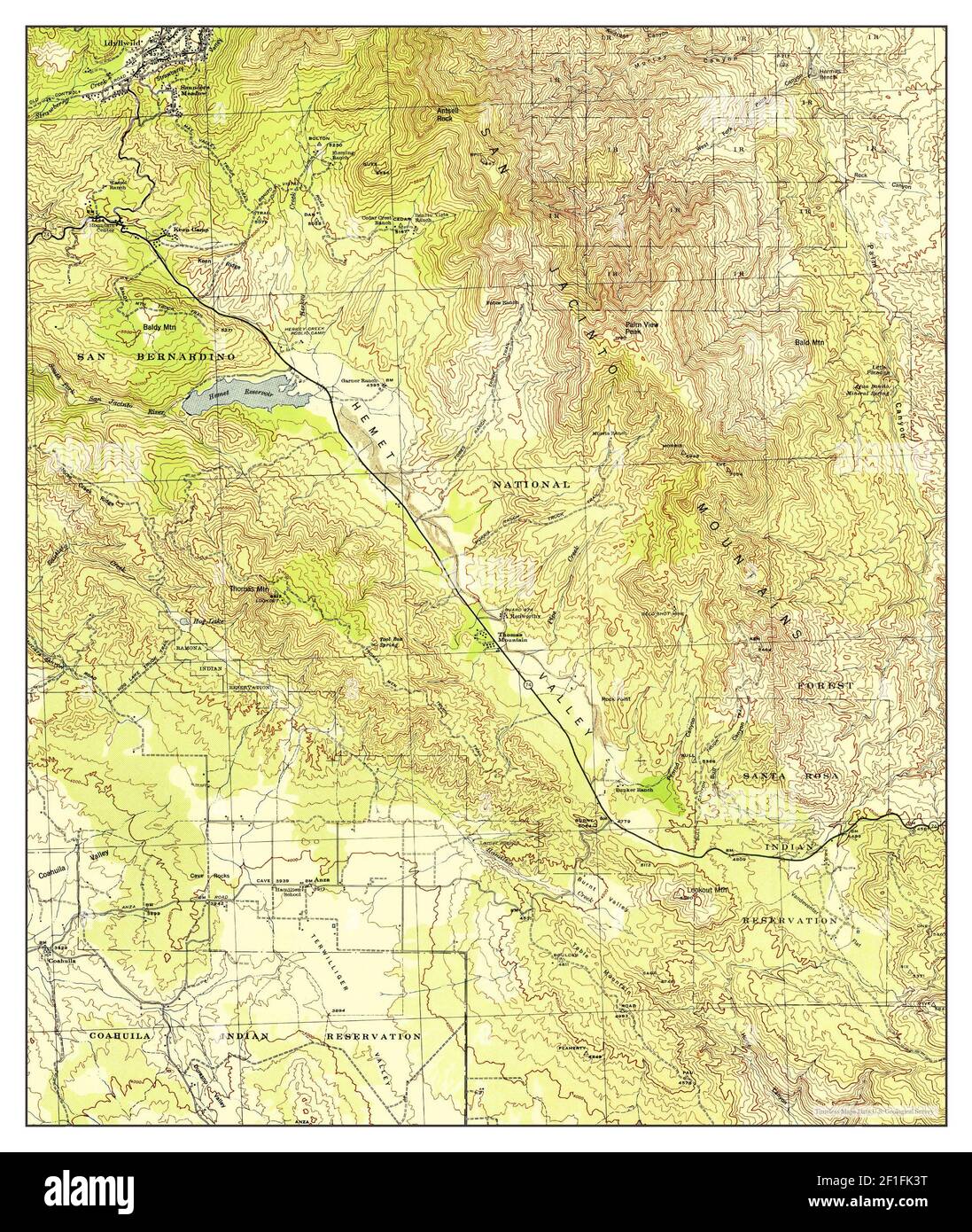 Map of hemet california hi-res stock photography and images - Alamy