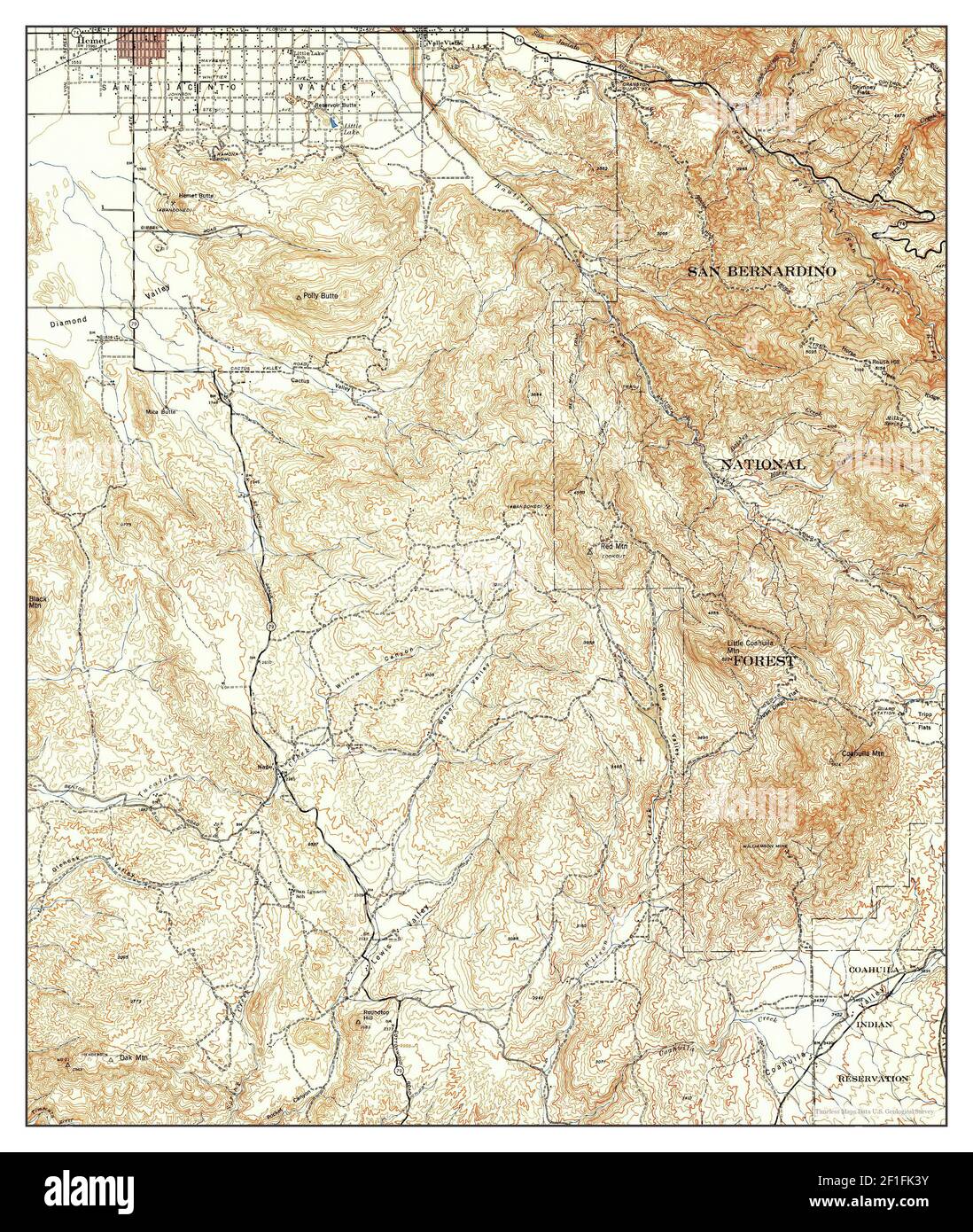 Map Of Hemet California High Resolution Stock Photography and Images ...