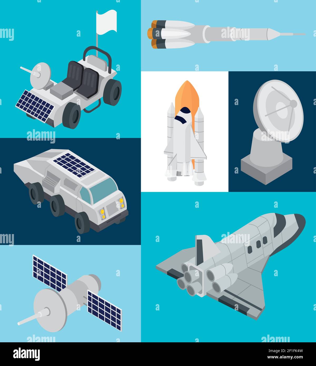 space seven icons Stock Vector Image & Art - Alamy