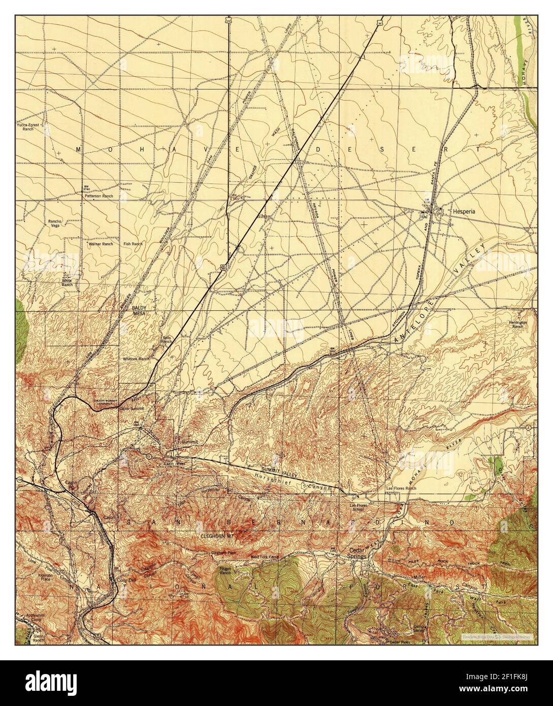 Map of hesperia hi-res stock photography and images - Alamy