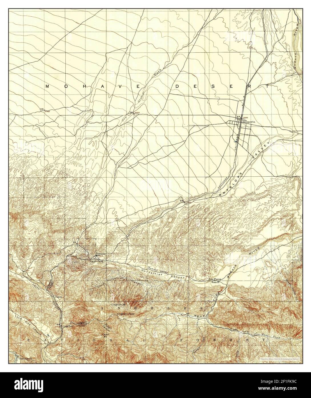 Map of hesperia hi-res stock photography and images - Alamy