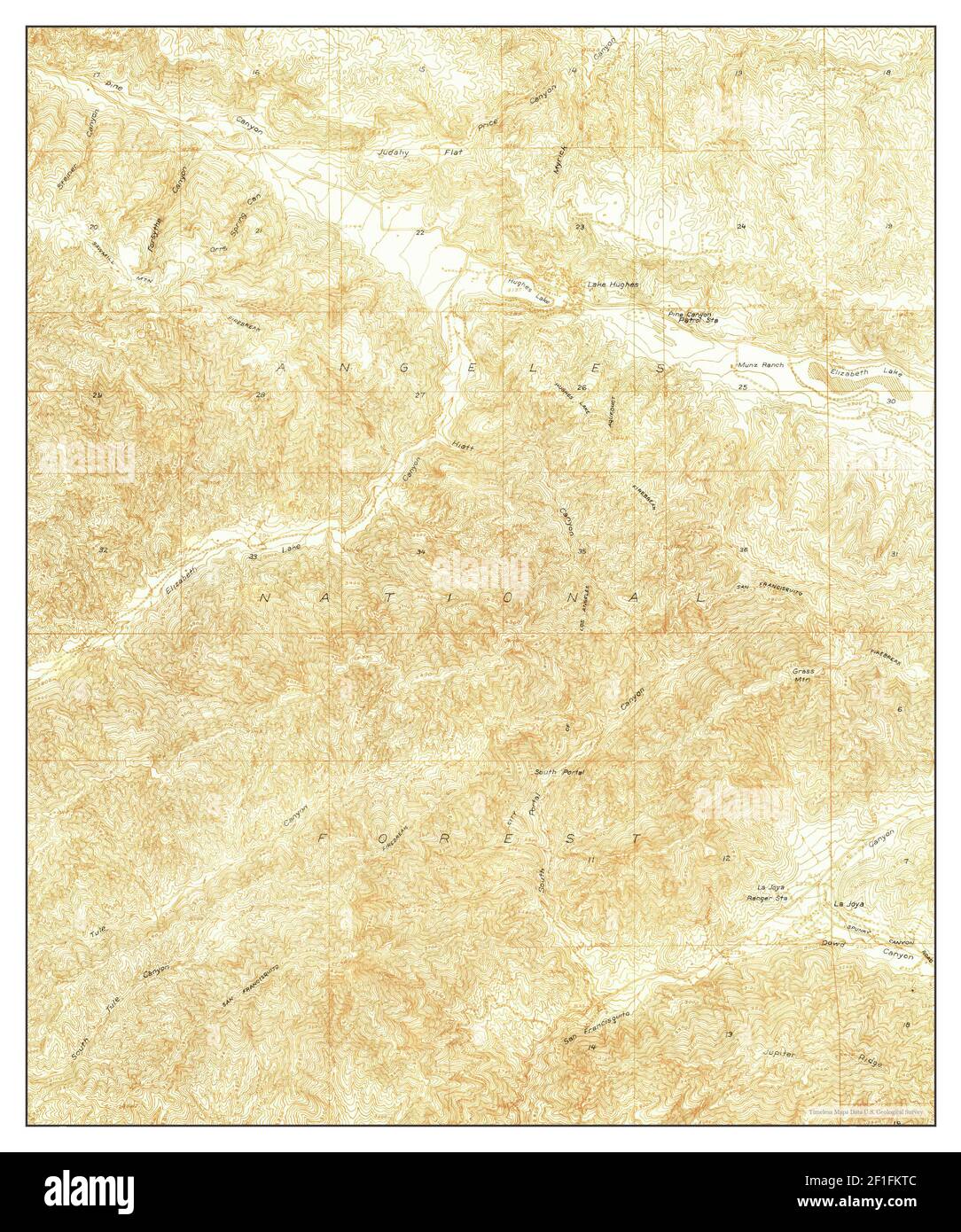 Lake hughes california map hi-res stock photography and images - Alamy