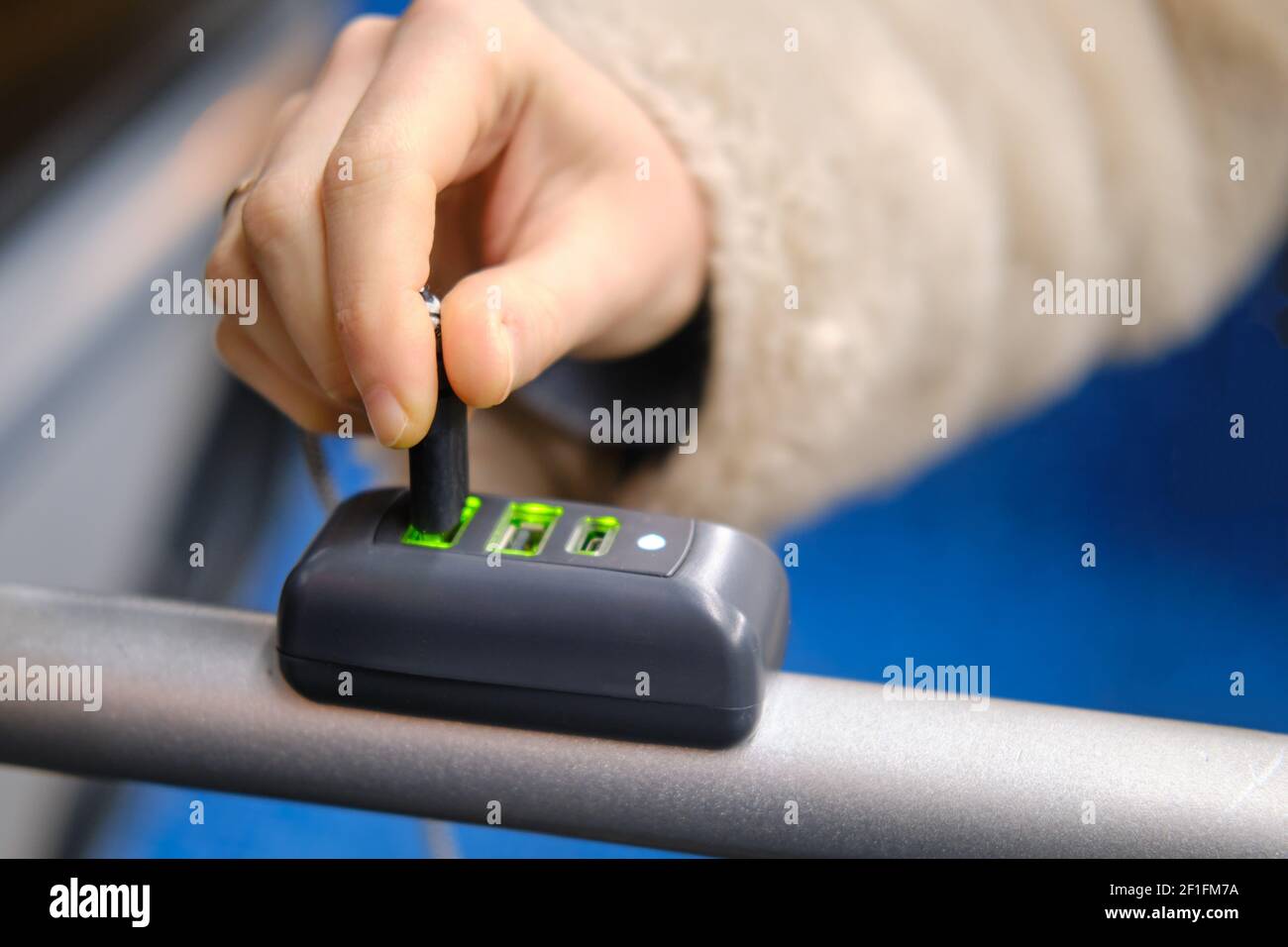 Bus electric charge man hi-res stock photography and images - Alamy