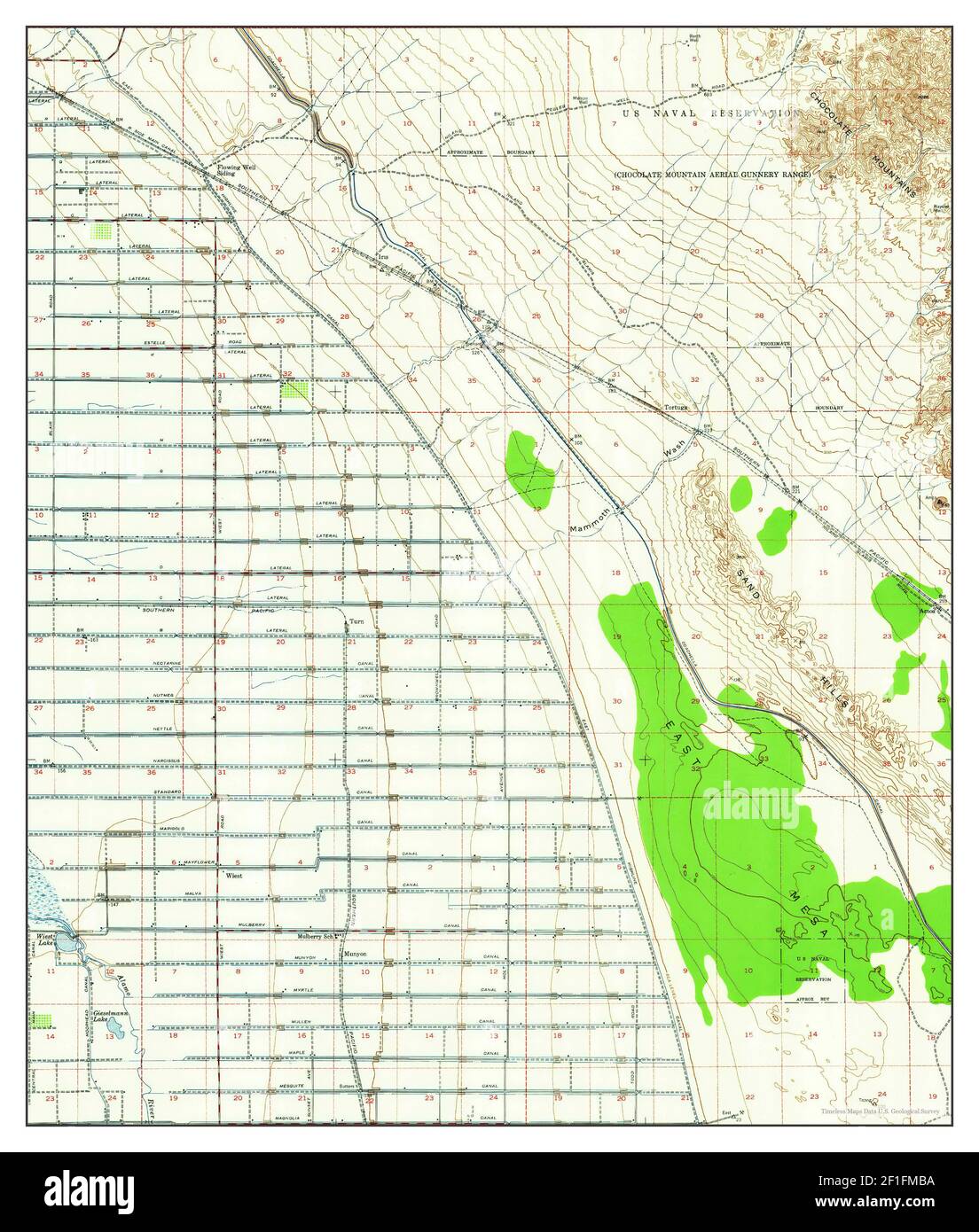 Iris, California, map 1940, 1:62500, United States of America by ...