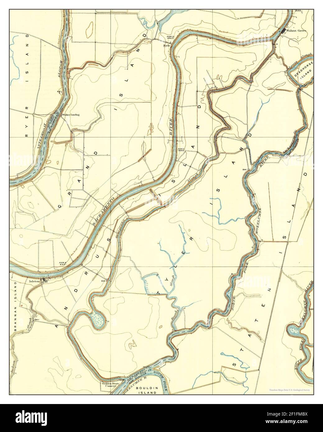 Isleton, California, map 1910, 1:31680, United States of America by ...