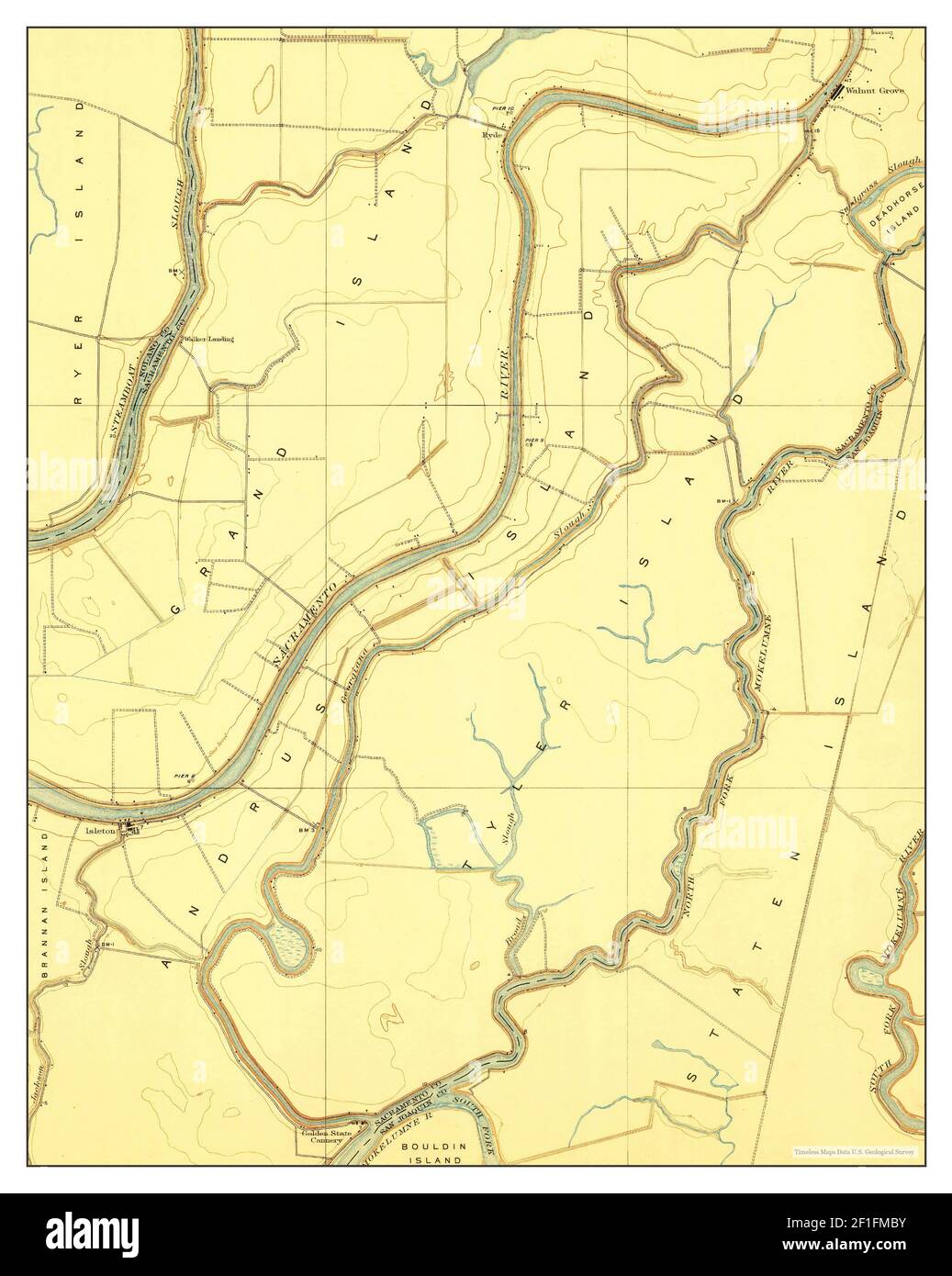 Isleton, California, map 1910, 1:31680, United States of America by ...