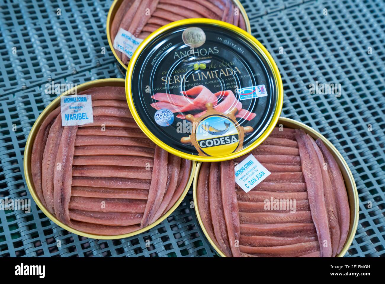 Artisanal manufacture of cantabrico anchovies, Codesa anchovy factory ...