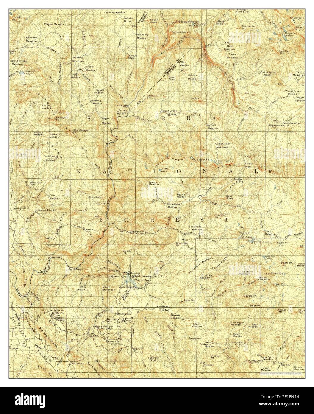Kaiser, California, map 1904, 1:125000, United States of America by ...