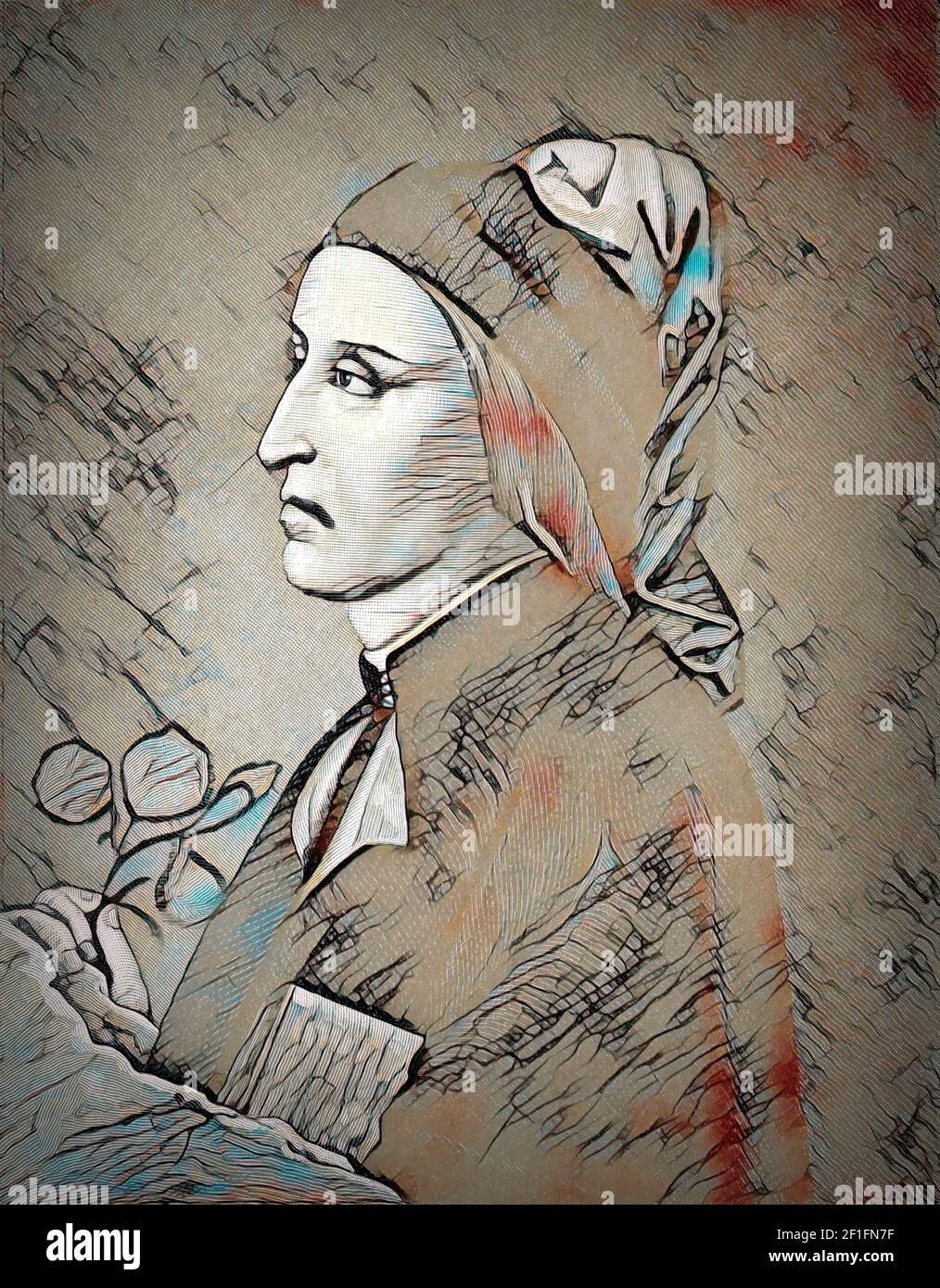 Dante Alighieri, 1265 - 1321, Italian poet and philosopher Stock Photo ...