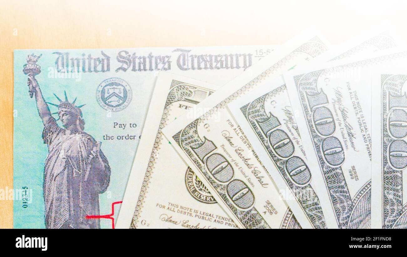 Treasury check hi-res stock photography and images - Alamy