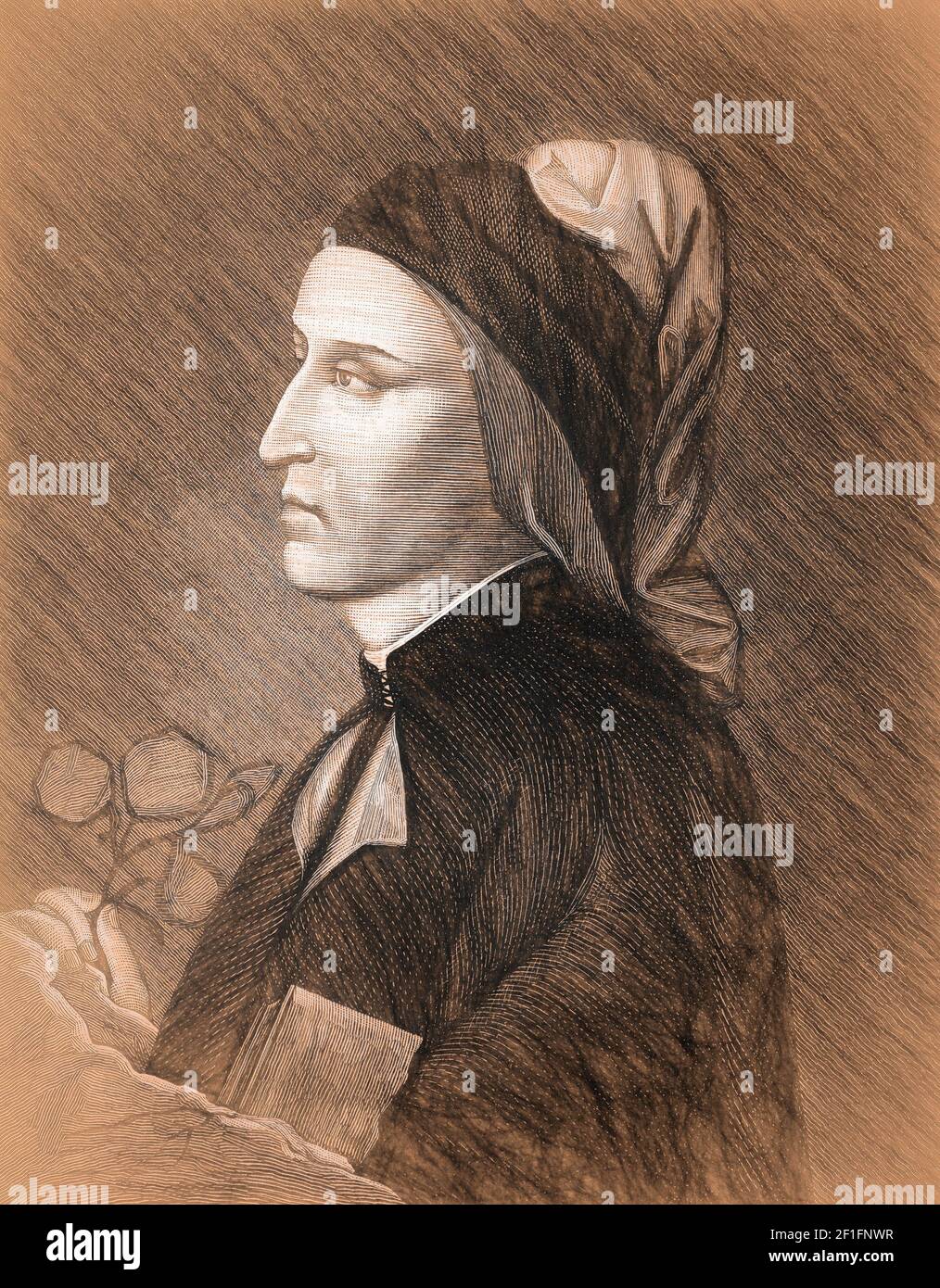 Dante Alighieri, 1265 - 1321, Italian poet and philosopher Stock Photo ...