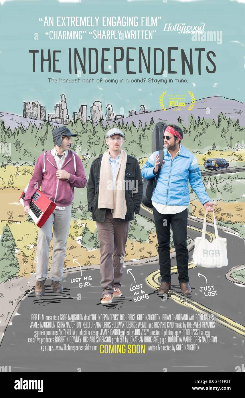 THE INDEPENDENTS, US poster, from left: Greg Naughton, Rich Price, Brian Chartrand, 2018 ...