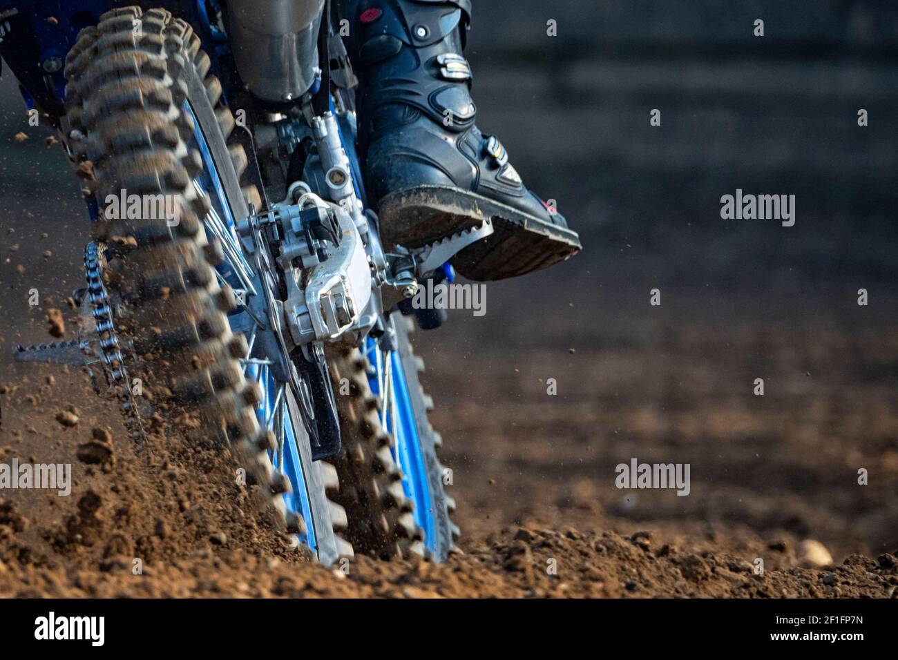 Motocross scene on a trail Stock Photo - Alamy