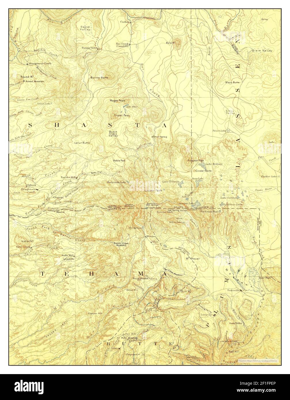 lassen county map